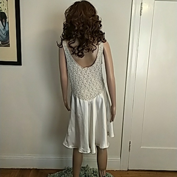 No Brand | Intimates & Sleepwear | White Silk And Lace Negligee | Poshmark